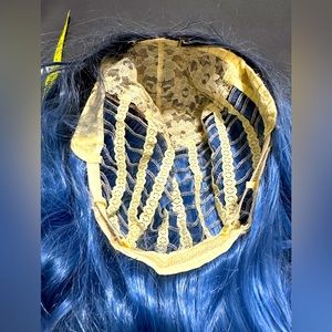 Dreamgirl | Accessories | Blue Ombre Fade Blend Realistic Scalp Hair ...
